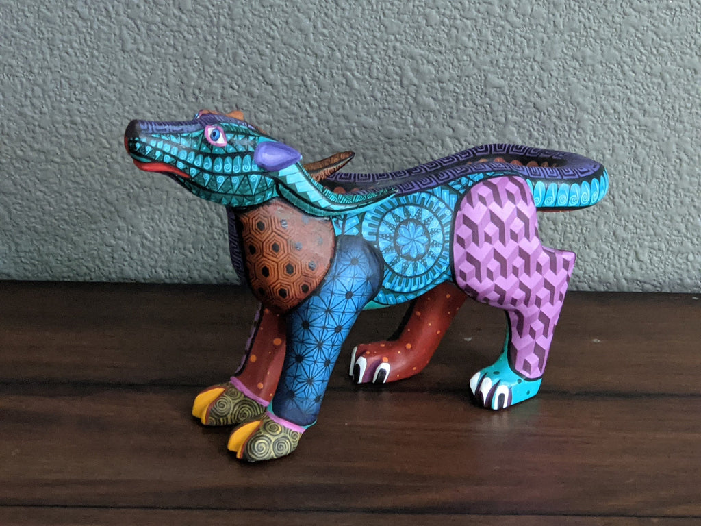 Fusion Alebrije Figurine, Handmade Home Decor, Folk Art from Oaxaca Me ...