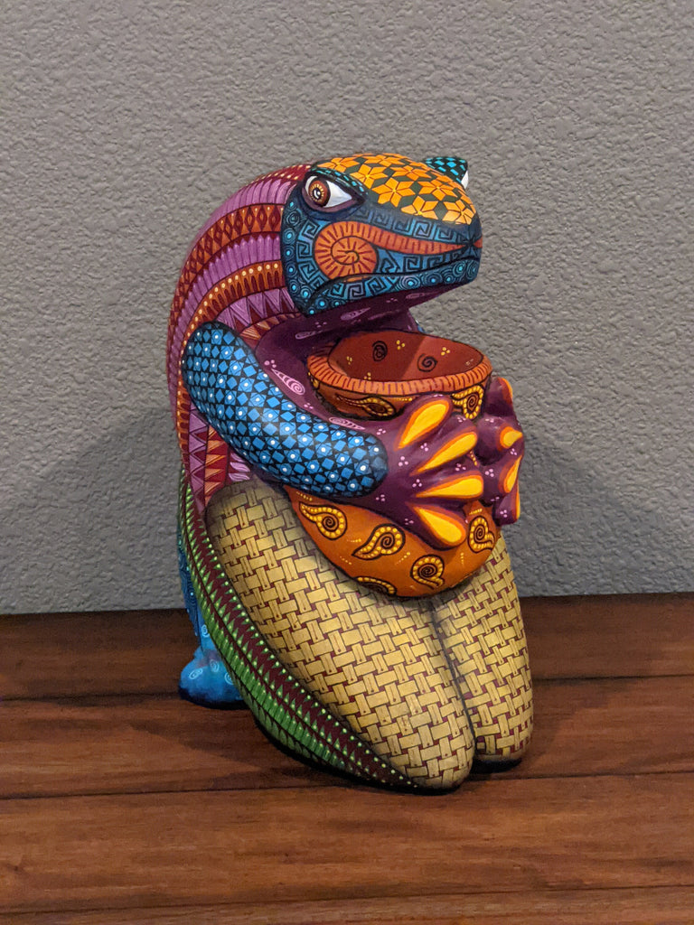 Frog Alebrije Art, Handmade Folk Art from Oaxaca Mexico, Original Wood ...