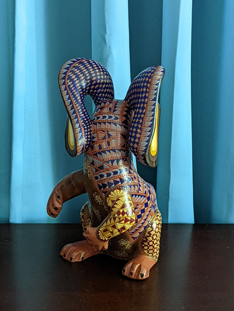 Rabbit Alebrije Figurine, Handmade Home Decor, Folk Art from Oaxaca Me ...